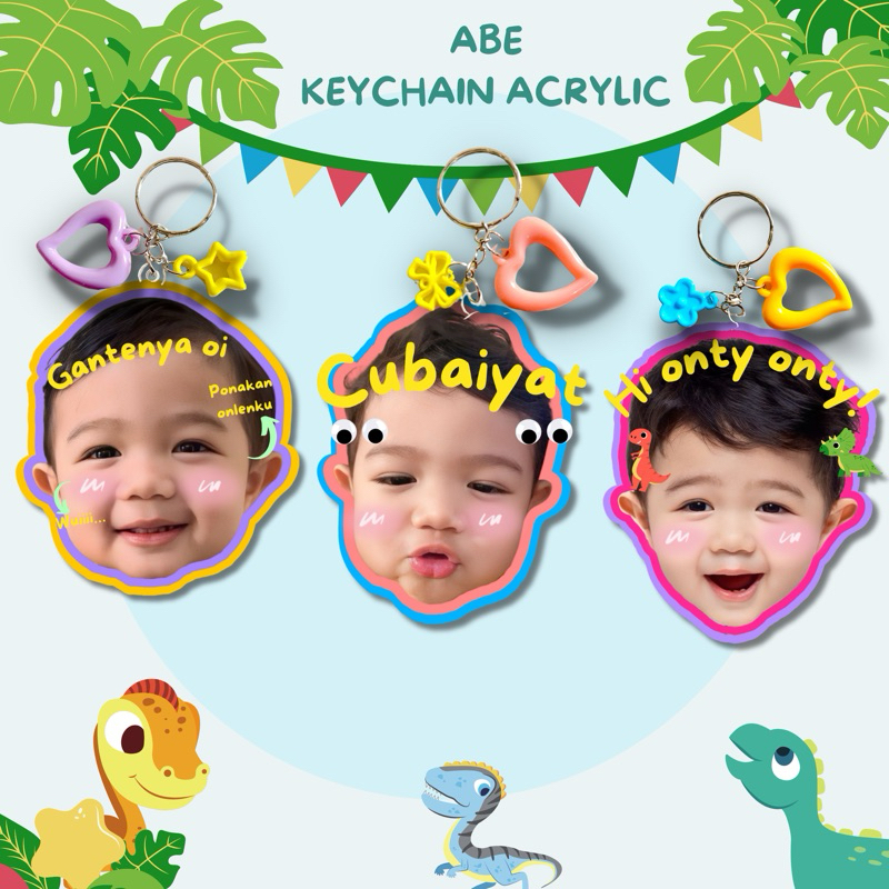 Jual ABE CEKUT KEYCHAIN ACRYLIC (gantungan kunci abe cekut) | Shopee ...