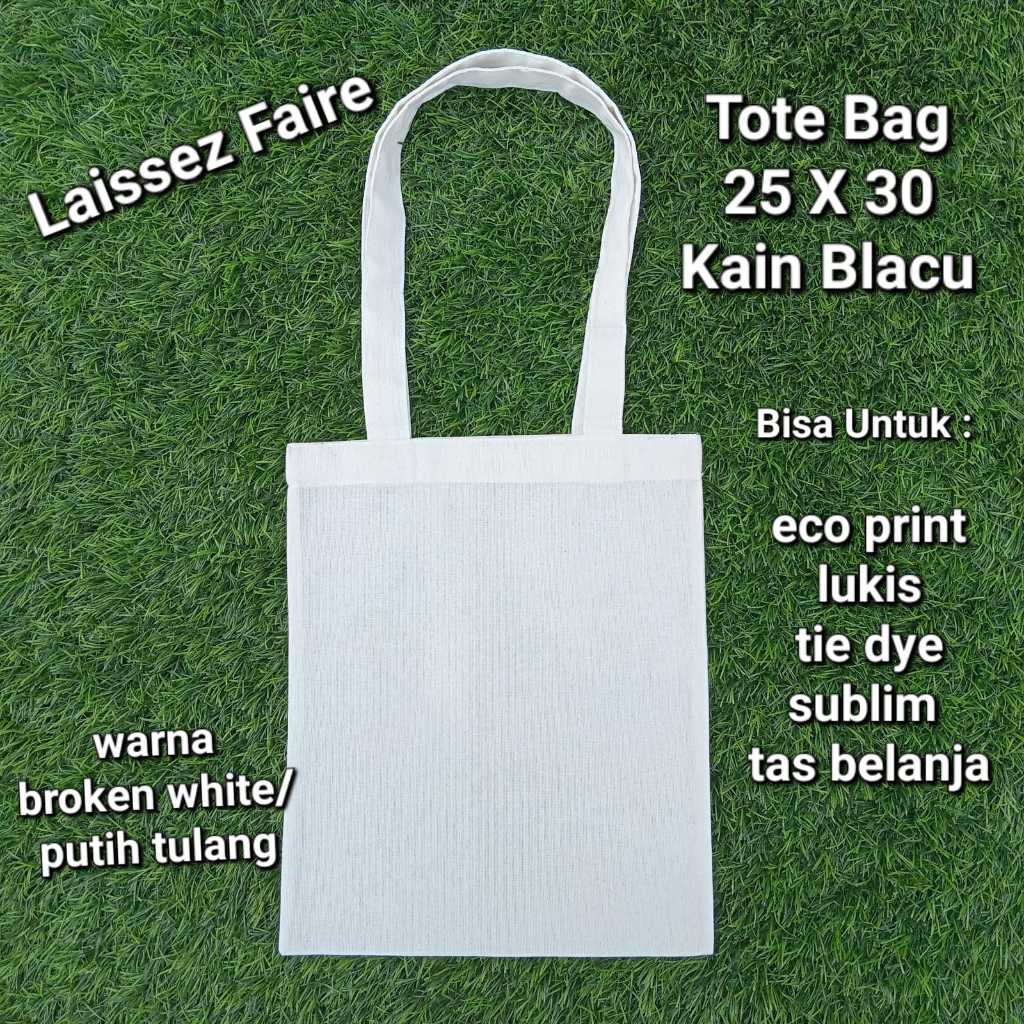 Jual TOTE BAG / TAS TOTE BAG BLACU 25x30 / POLOS / ECOPRINT | Shopee ...