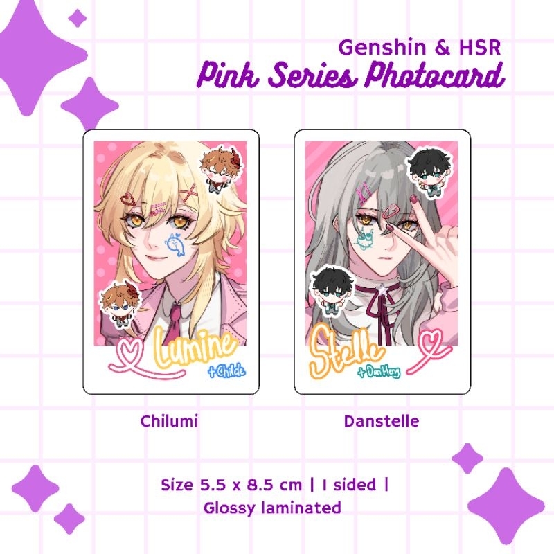Jual Genshin & HSR - Pink Series Photocard | Shopee Indonesia