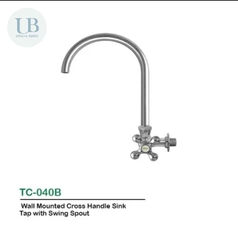 Jual Kran Sink Wasser | Kran Cuci Piring Tembok Wasser TC-040 B Kepala ...