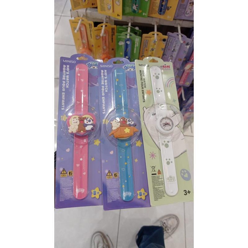 Jual Kids Watch We Bare Bears Miniso | Shopee Indonesia