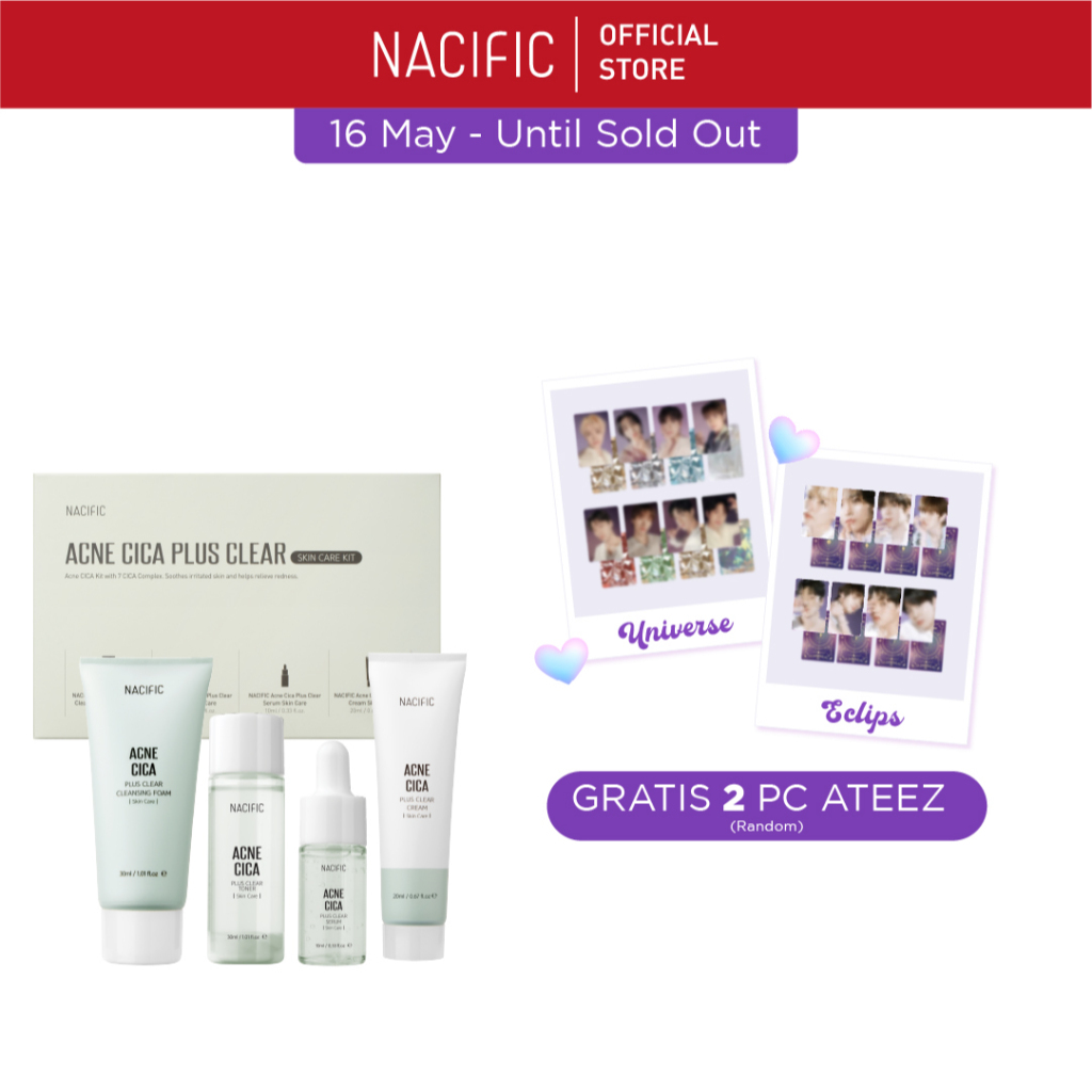 Jual Nacific Acne Cica Plus Clear KIT Skin Care RENEW | Shopee Indonesia
