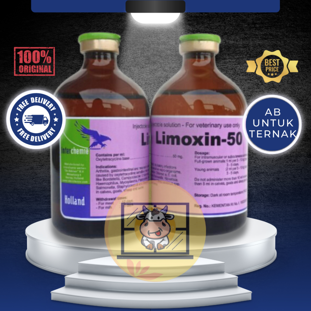 Jual LIMOXIN 50 isi 100 ml AB Hewan Spektrum Luas Hewan Sapi - Like ...