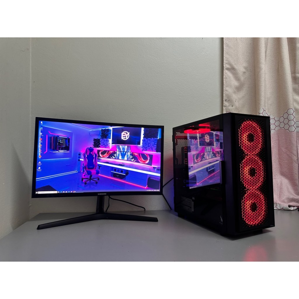 Jual PC Gaming Editing core i7 Ram 16 gb Ssd 240 gb monitor 24 in full | Shopee Indonesia