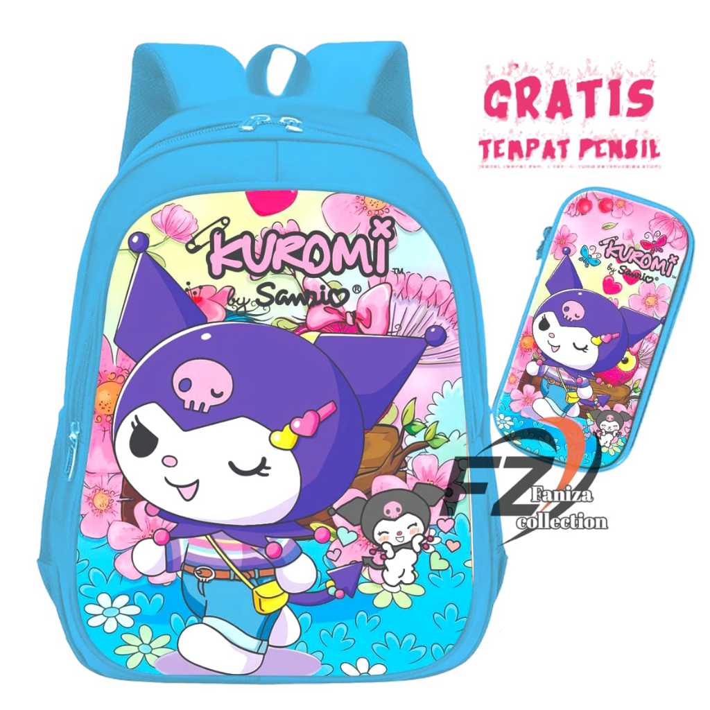 Jual Tas Kuromi Tas Anak Sekolah Perempuan TK SD Motip Kuromi Tas Terbaru PREMIUM Ransel Kuromi ...