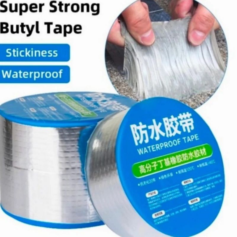 Jual (PS) Lakban Alumunium Foil Anti Bocor Lakban Waterproof Tape Anti Panas | Shopee Indonesia