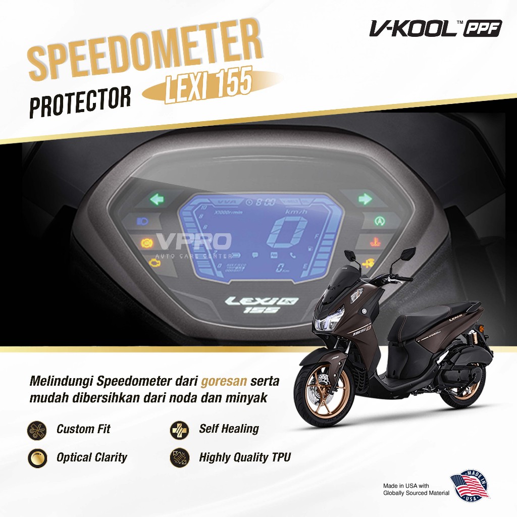 Jual VKOOL PPF Speedometer Motor Yamaha Lexi 155 / Anti Gores Motor ...