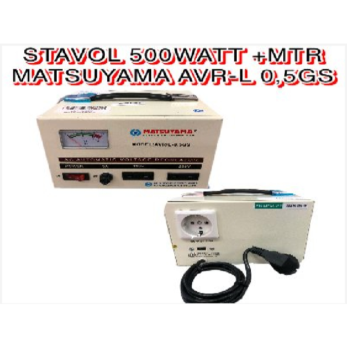 Jual STAVOL 500W +MTR MATSUYAMA AVR-L 0,5GS | Shopee Indonesia