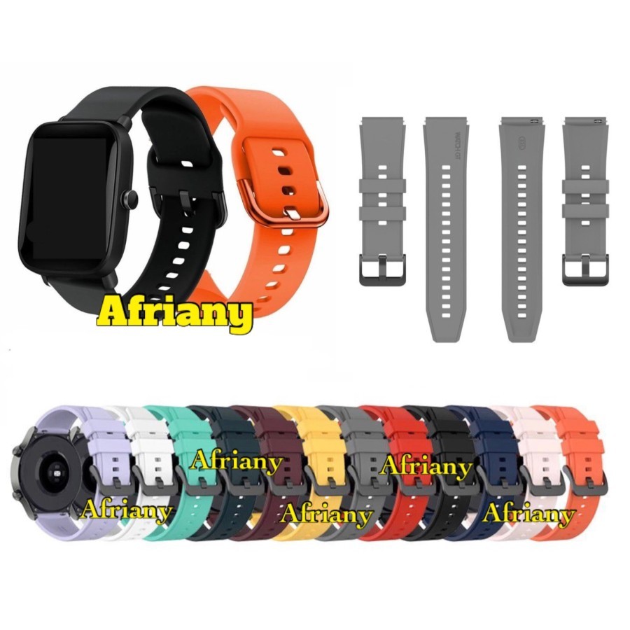 Jual Strap Smartwatch AOLON CURVE/AOLON CURVE 2 Rubber Tali Jam Tangan ...