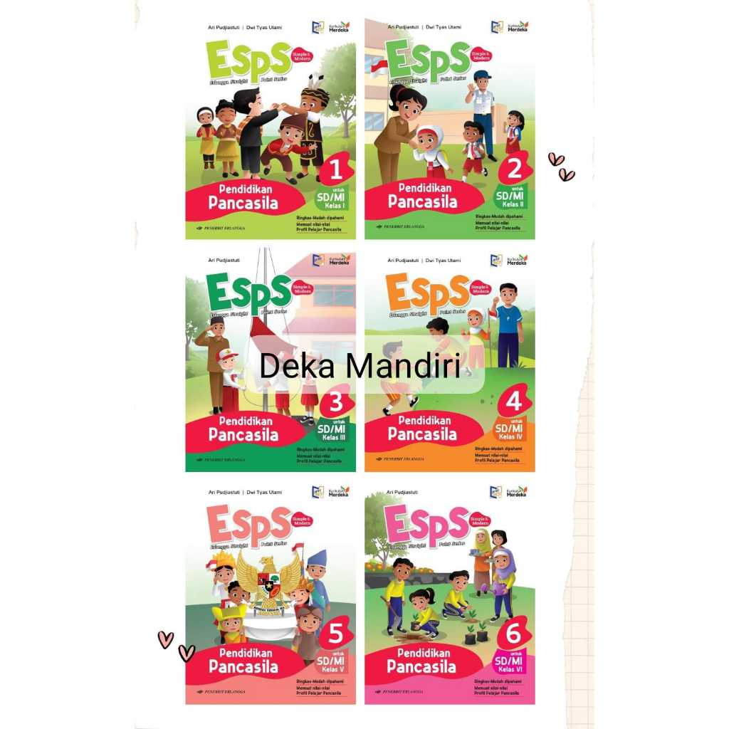 Jual Buku ESPS Pendidikan Pancasila Revisi SD/MI Untuk Kelas 1 2 3 4 5 dan 6 Kurikulum Merdeka ...