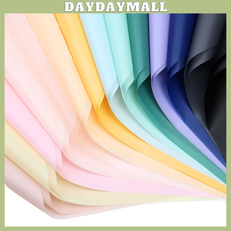 Jual Flower Wrapping Paper Kertas Buket Bunga Polos Korea Cellophane ...
