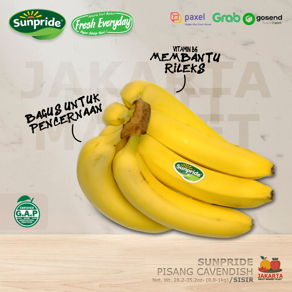 Jual BUAH PISANG CAVENDISH BANANA SUNPRIDE | Shopee Indonesia
