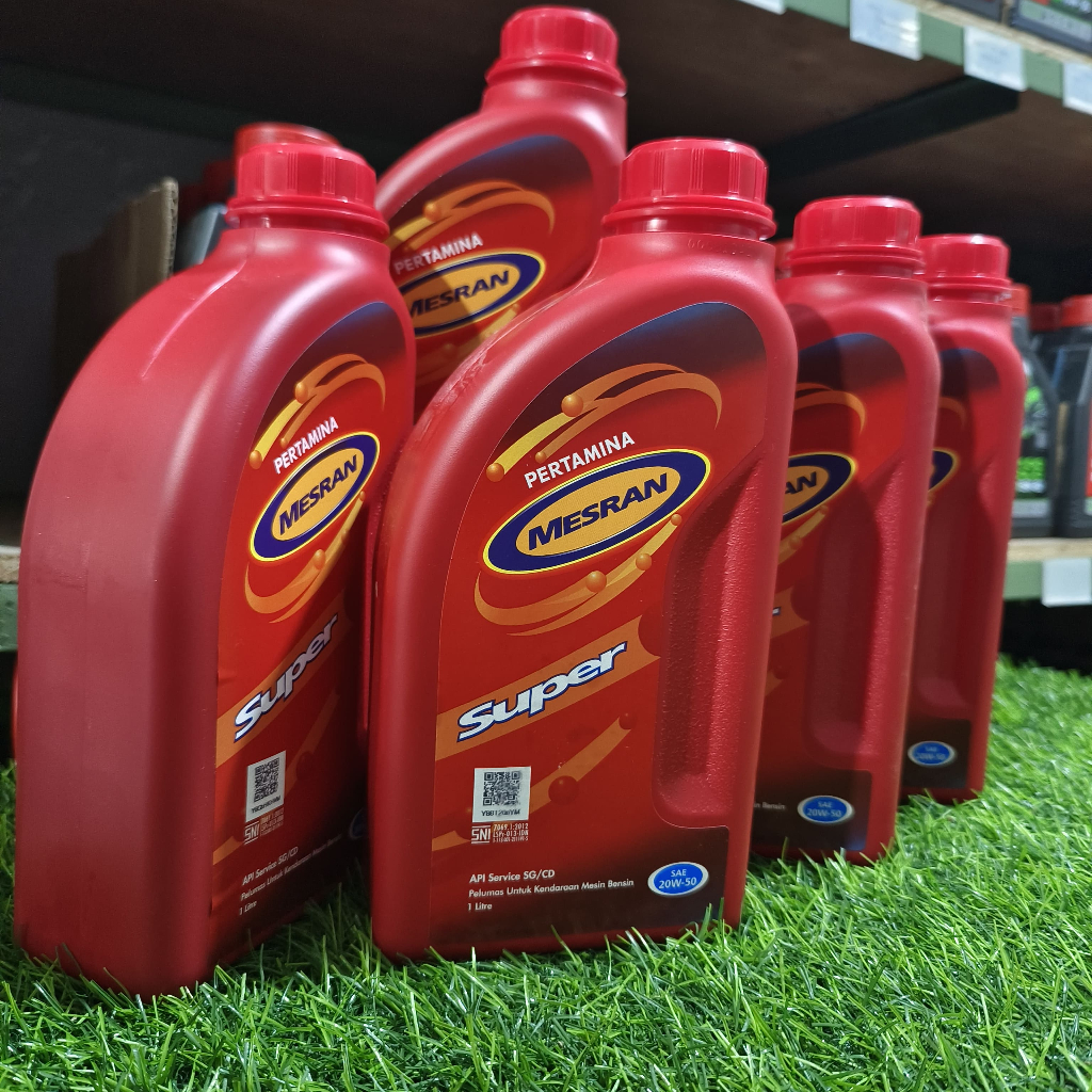 Jual OLI MESRAN SUPER 20W50 1 LITER ( 100% ORIGINAL ) | Shopee Indonesia