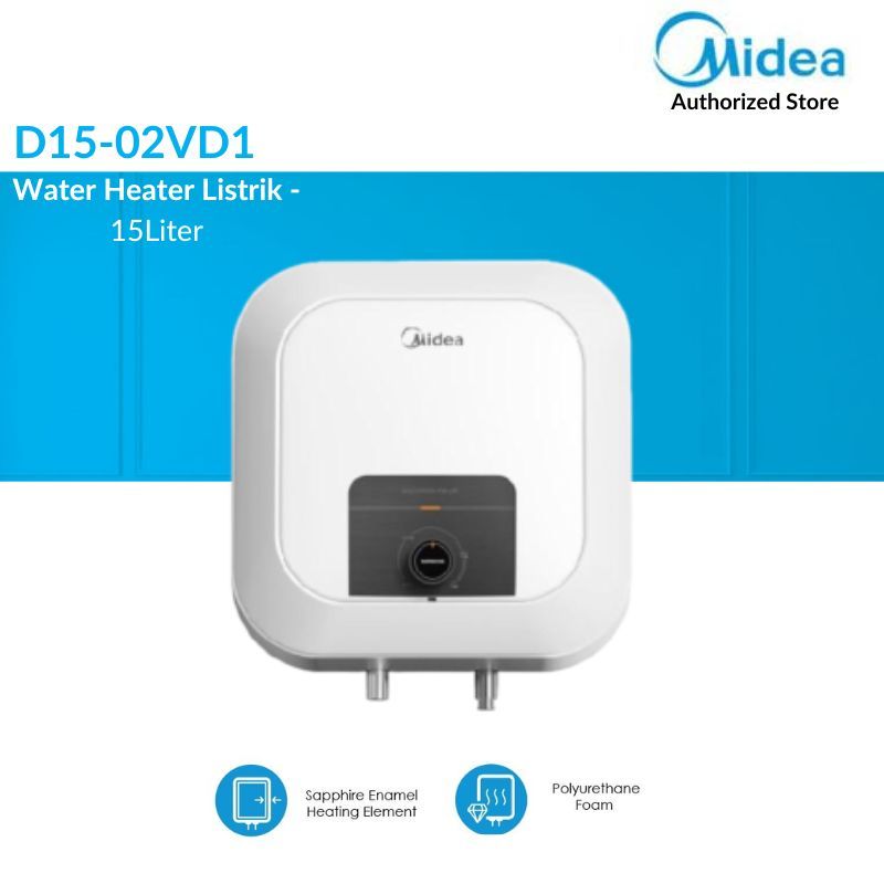 Jual Midea Electric Water Heater 15 Liter D15-02VD1 Pemanas Air Listrik - 200 Watt | Shopee ...