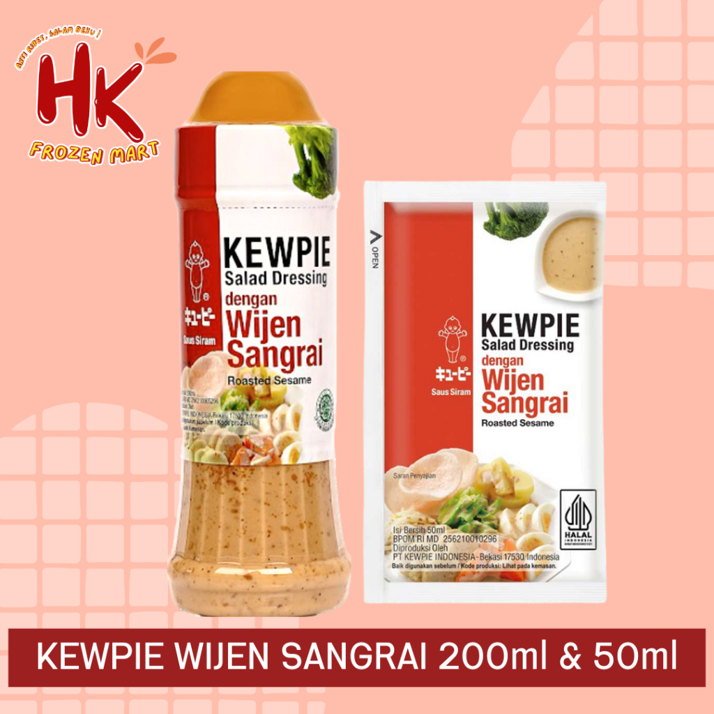 Jual Kewpie Salad Dressing Wijen Sangrai 200ml sachet 50ml | mayonaise salad sesame oil HK ...