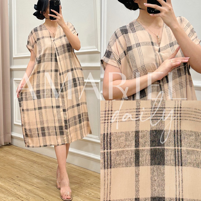 Jual Amariel Ava Dress Daster Nyaman Adem Bumil Friendly | Shopee Indonesia