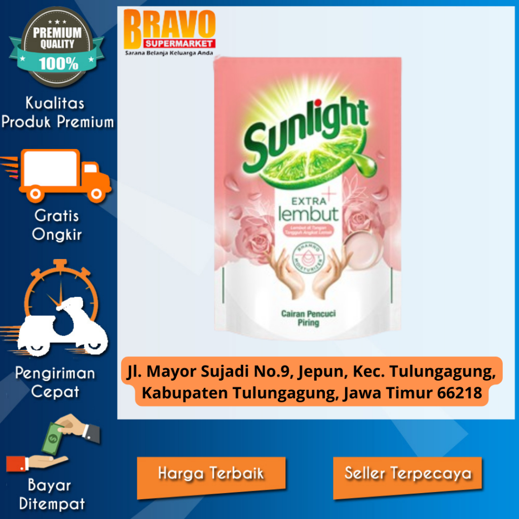 Jual Bravo Supermarket Tulungagung - Sunlight Extra Lembut Sabun Cuci ...