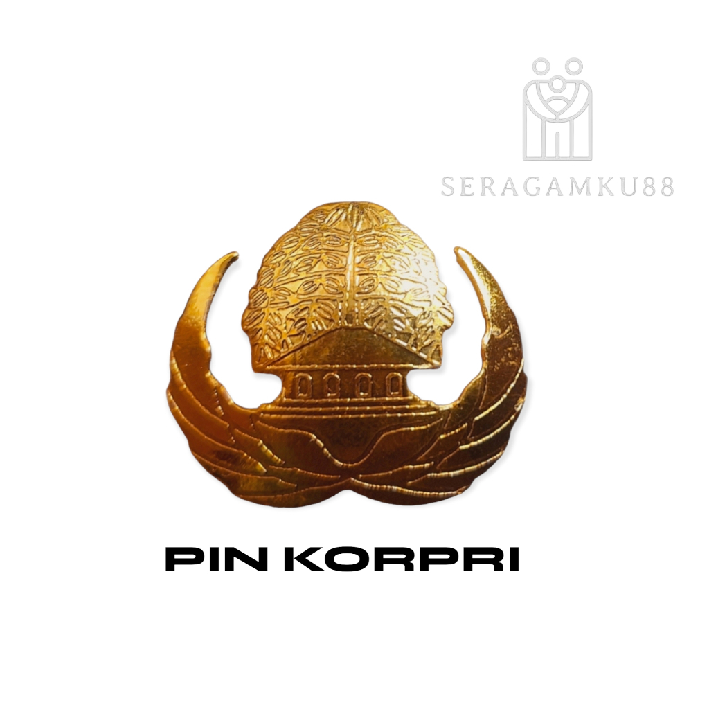 Jual Pin Kuningan Korpri Pin Korpri Peniti Pin PNS | Shopee Indonesia