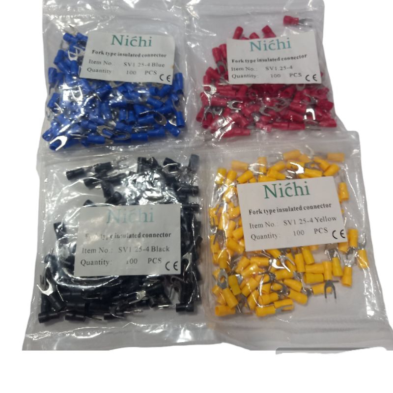 Jual Skun Kabel Y Garpu SV 1,25-4 Kabel 0,5 -1mm (1pack isi 100pcs) | Shopee Indonesia