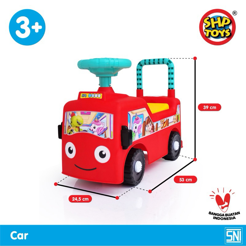 Jual shp 570 mainan anak bus tayo mobil dorong bus anak mobilan ayo bus ...