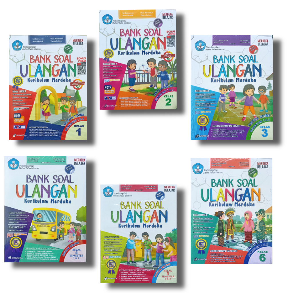 Jual Buku Pintar Bank Soal Ulangan Kurikulum Merdeka SD/MI Kelas 1, 2, 3, 4, 5, 6 Semester 1&2 ...