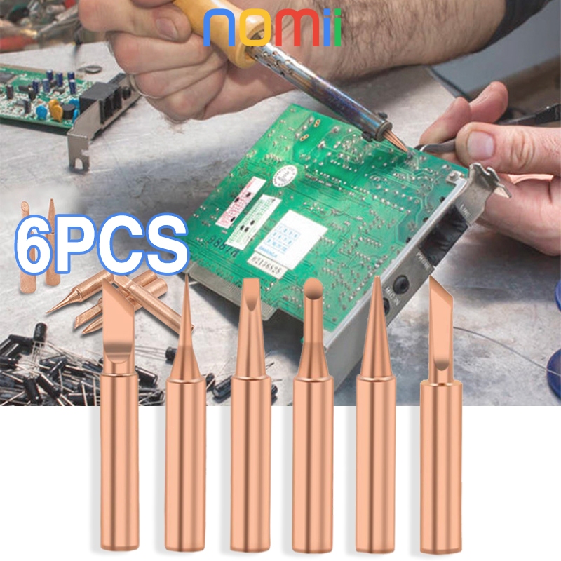 Jual 6 in 1 Mata Solder Tembaga 900M-T /Solder Tip/ Tips Besi Solder ...
