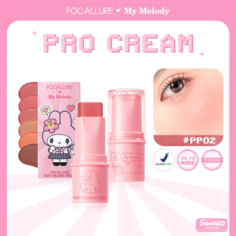 Jual FOCALLURE X Sanrio Pro Cream Multi-use Blush Stick #CallMeBeauty ...