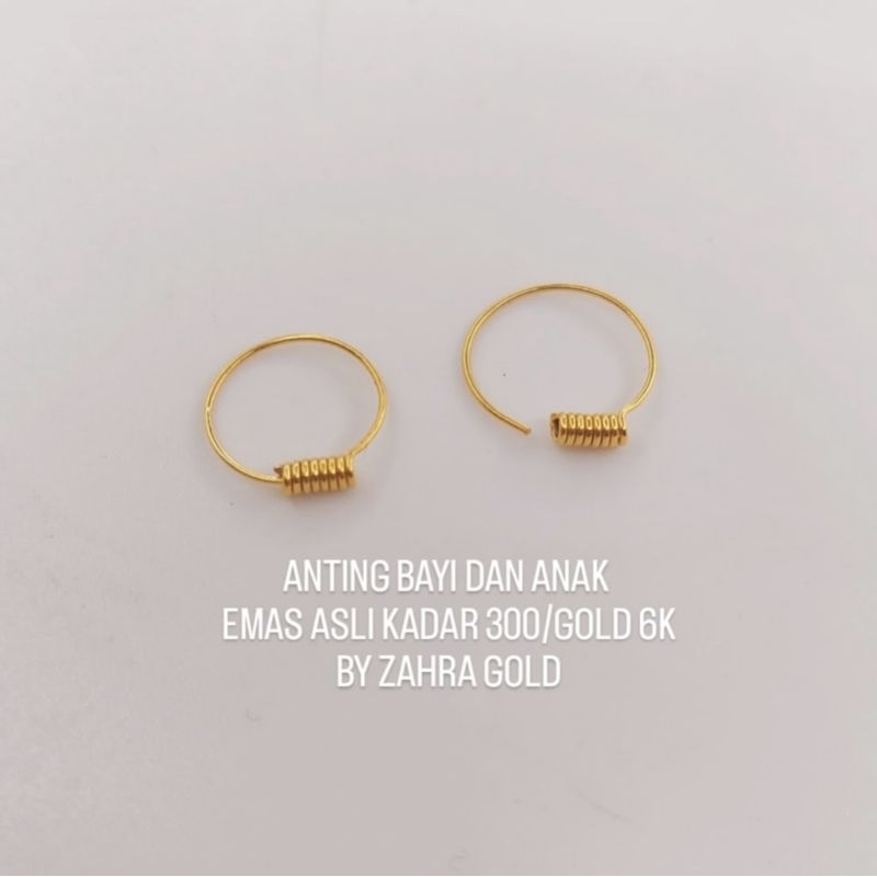 Jual Anting Bayi EMAS Asli Kadar 300 Gold 6k (Terima Jual Kembali ...