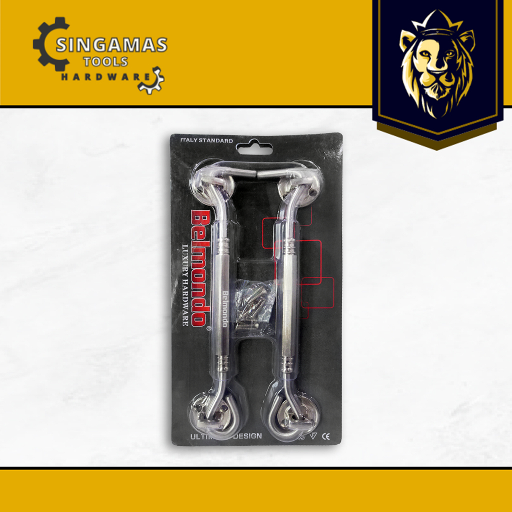 Jual BELMONDO Hak Angin Kait Segi Enam 8" SN - Window Hooks | Shopee ...