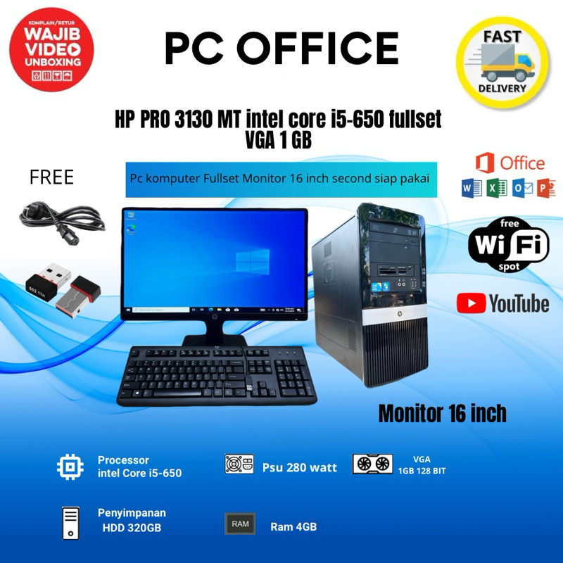 Jual Komputer Fullset Termurah Intel Core i3/i5 Cocok Untuk Office ...