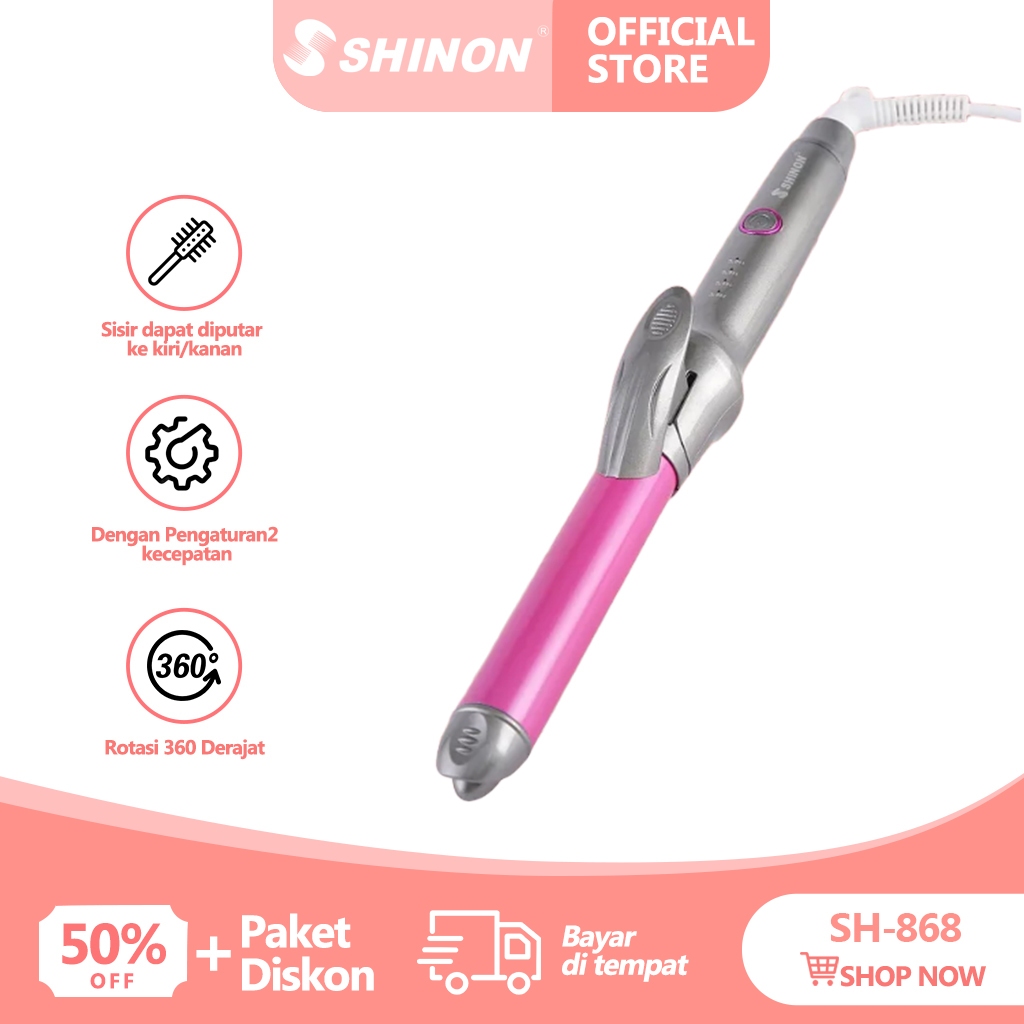 Jual SHINON SH-868 catokan rambut / Catokan Pengeriting Rambut Jagung ...