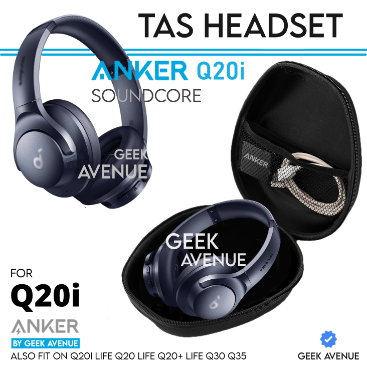 Jual Tas Headset Anker Soundcore Q20i Life Q20 Q20+ Q30 Q35 Headphone Case Tahan Air tahan ...