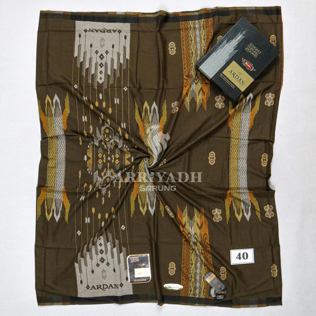 Jual Sarung Ardan Motif SGJ Songket Gunung Jaquard Putih Hitam Warna ...