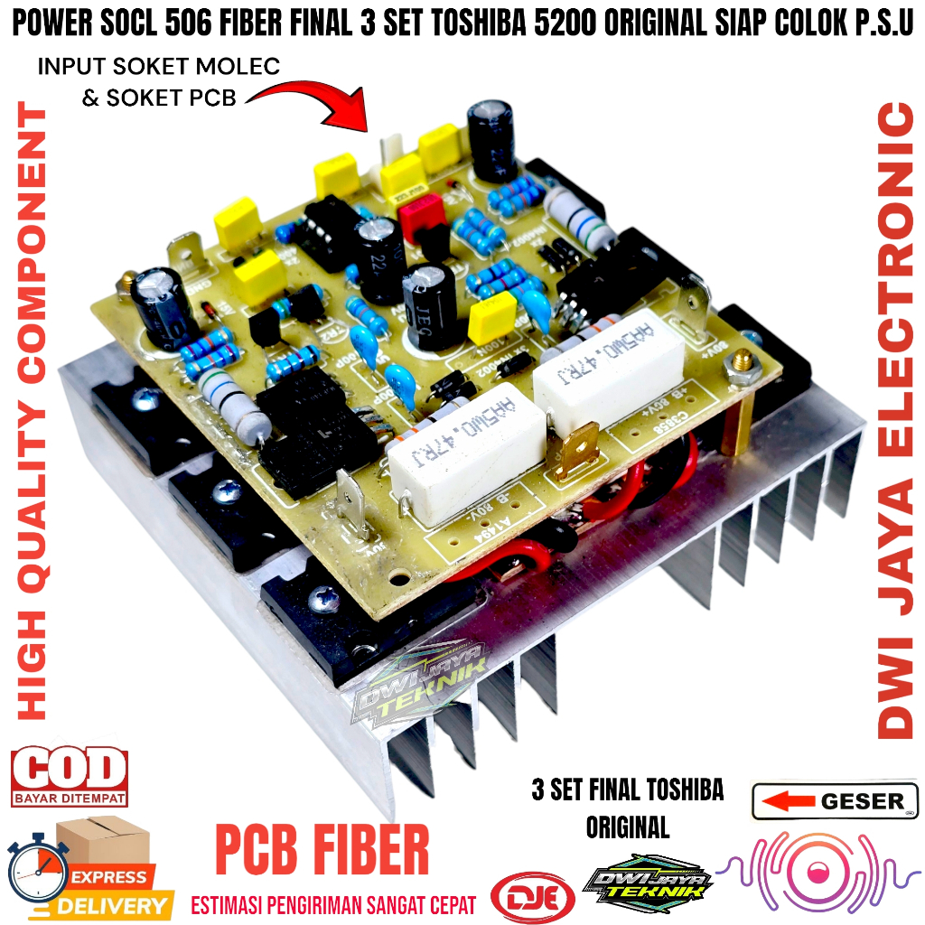 Jual Power SOCL 506 PCB Fiber Lengkap 3 Set Tr Toshiba 5200 Siap Colok P.S.U | Shopee Indonesia