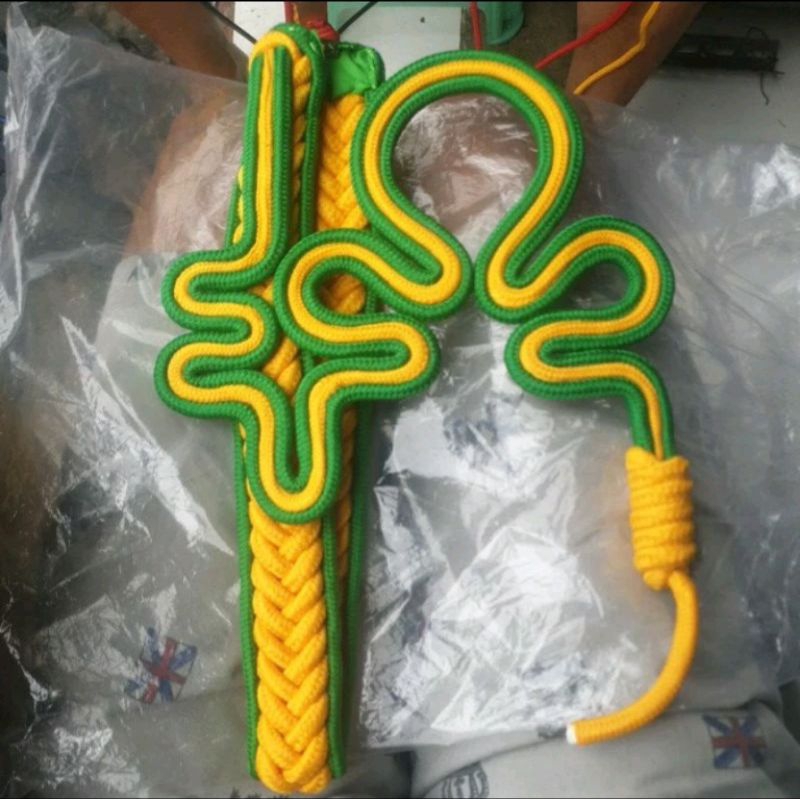 Jual Tali Komando Kuning Lis Hijau Talikur Pramuka | Shopee Indonesia