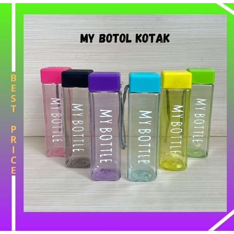 Jual Botol Minum Kotak Botol Minum MY BOTTLE Kotak | Shopee Indonesia