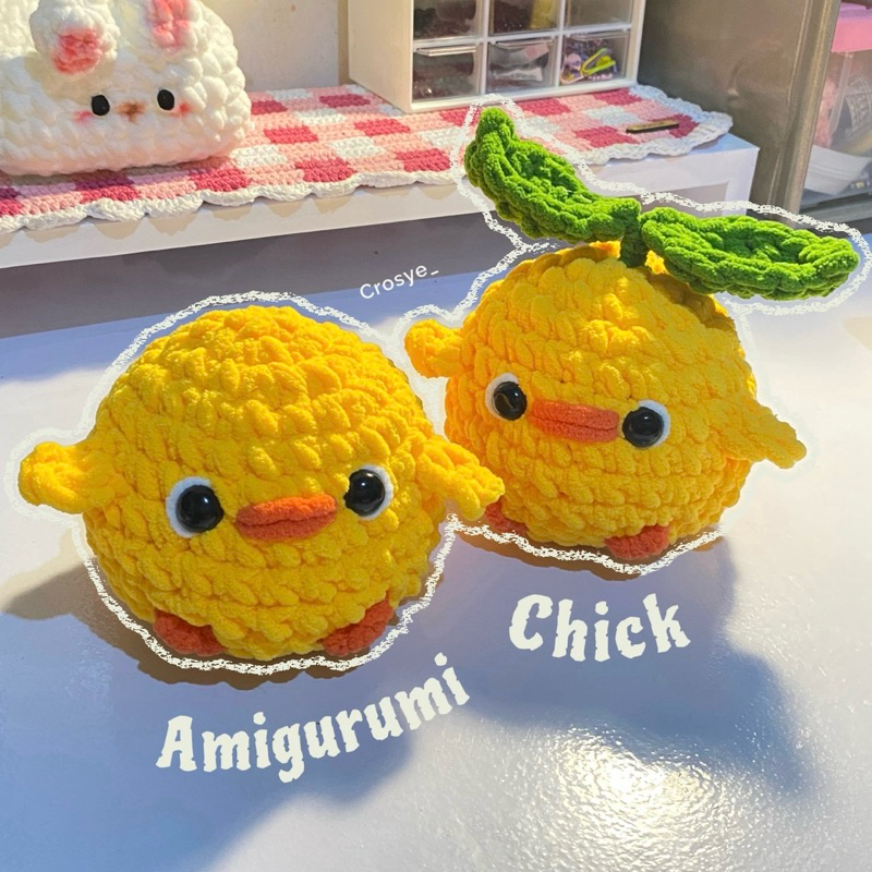 Jual [CROSYE] Amigurumi Plushies Chick Pig || Boneka rajut anak ayam ...