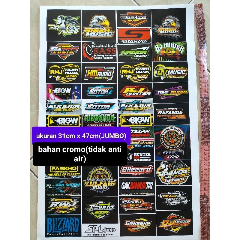 Jual STIKER AUDIO | STIKER SOUND | STIKER SOUNDSYSTEM | STIKER CROMO ...