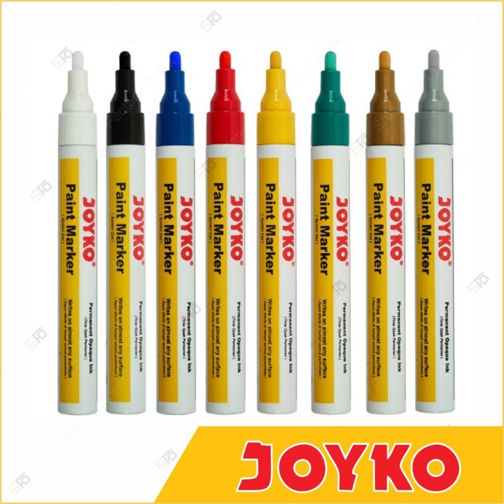 Jual Spidol Joyko Paint Marker PTM-37~44 - Emas Silver Putih - SFO ...