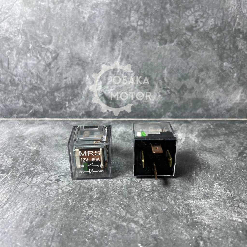 Jual Relay Lampu Relay Klakson 12 volt 80 amper Kaki 4 Universal Relay ...