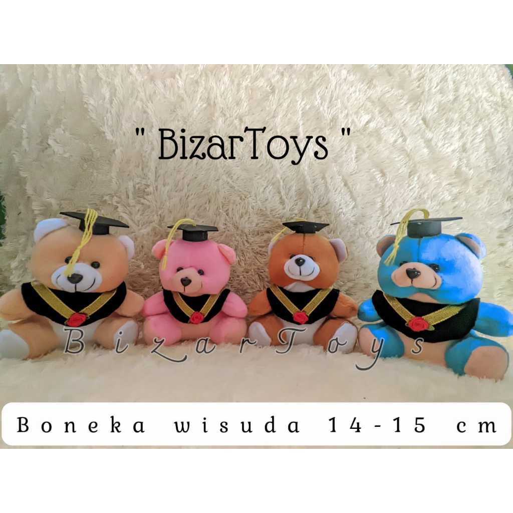 Jual Boneka Wisuda TOGA Bucket bear ukuran 15 CM | Shopee Indonesia