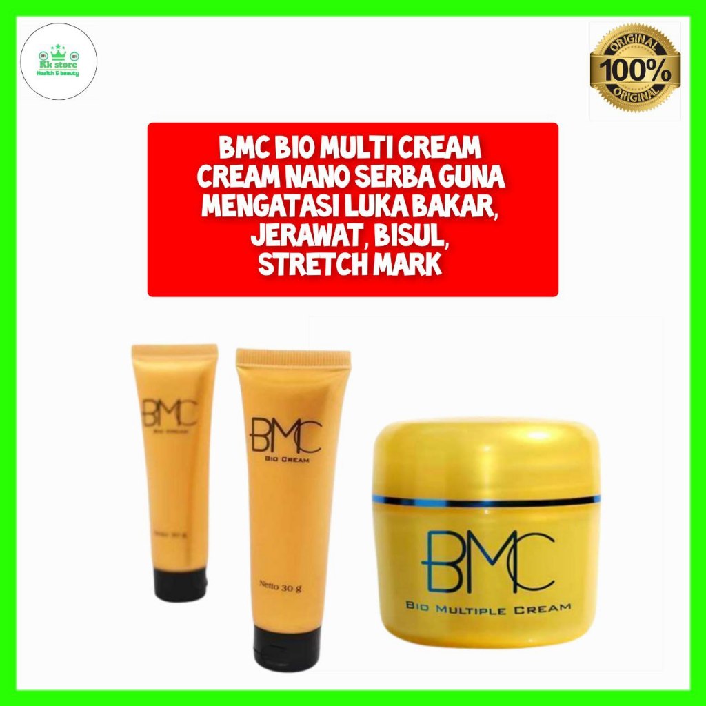 Jual Bmc bio cream Solusi Luka Bakar Iritasi Pendingin Pelembab Kulit ...