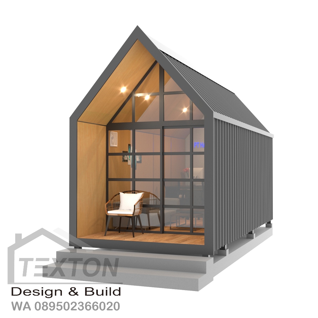 Jual Container office modular office cabin rumah prefabrikasi glamping ...