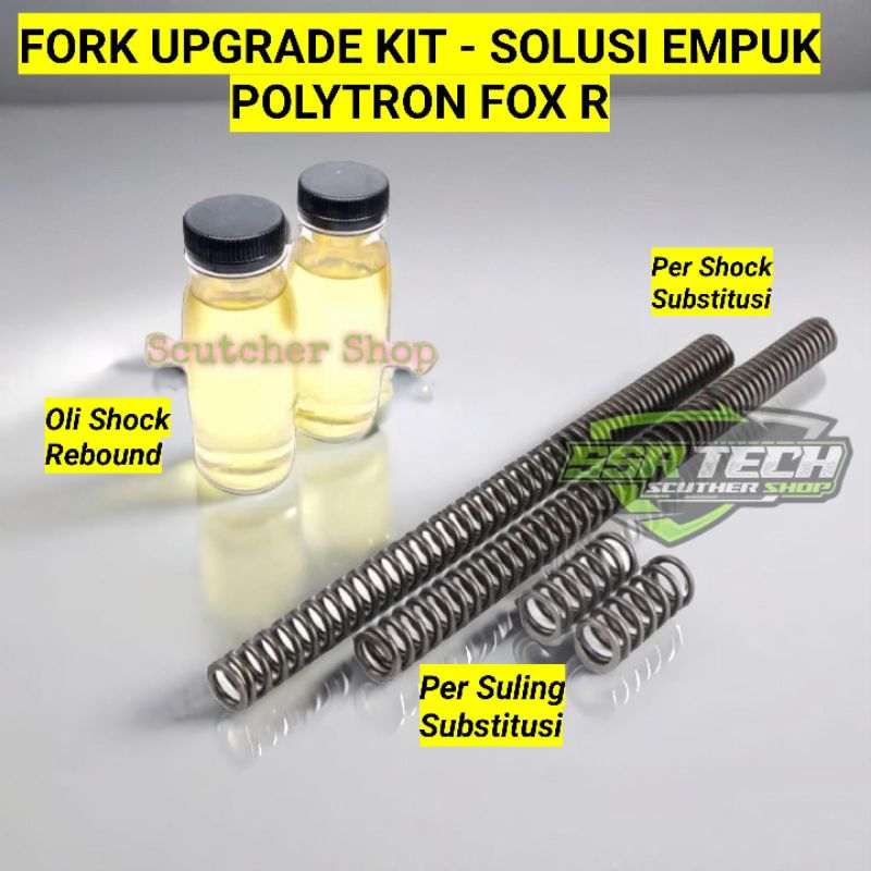 Jual Fork Upgrade Kit Shock Depan Polytron Fox R | Shopee Indonesia