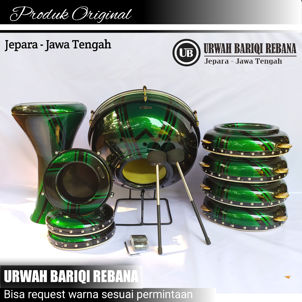 Jual 1 set alat rebana hadroh motif terlaris - 1 set hadroh motif ...