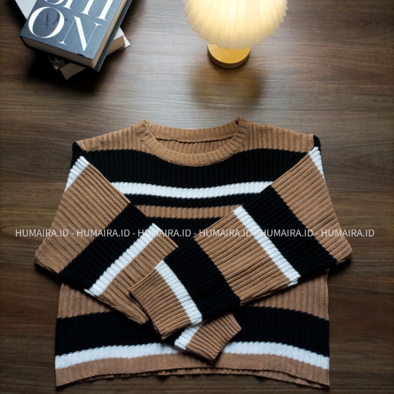 Jual Azalea Knit Crop Oversize Sweater Rajut Oversize baju atasan wanita Cardigan Rajut KOREAN ...