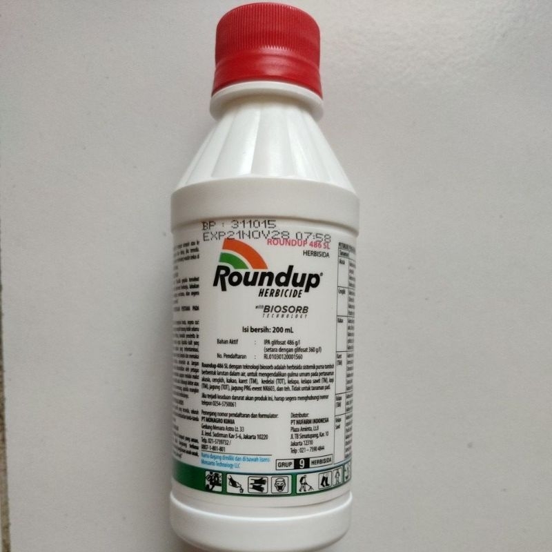 Jual Roundup ori bukan kw 200 ml herbisida obat rumput ampuh sistemik ...