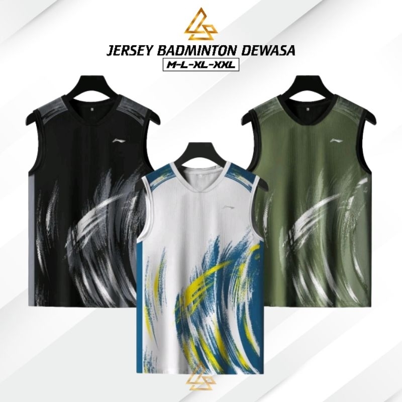Jual JSL-Baju Badminton Singlet Premium Dewasa/Jersey Badminton/Kaos Bulu Tangkis | Shopee Indonesia