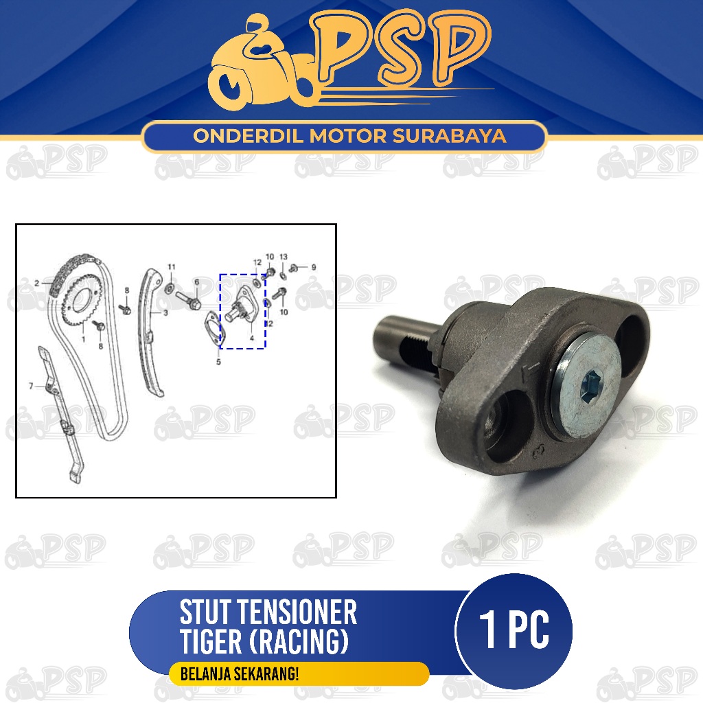 Jual Stut Tensioner Tiger Racing - Setelan Stud Rantai Rante Keteng ...