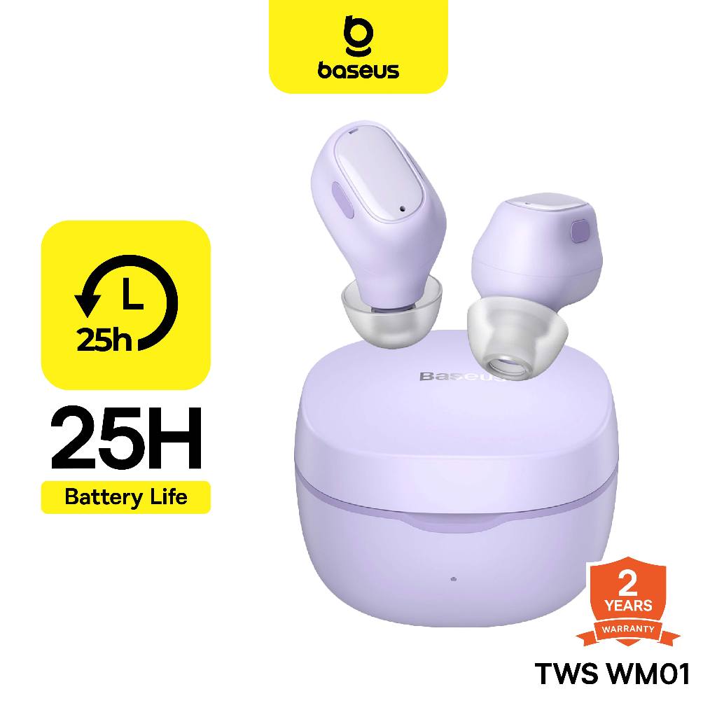 Jual BASEUS TWS WM01 True Wireless Bluetooth Earphone Mini Earbuds ...